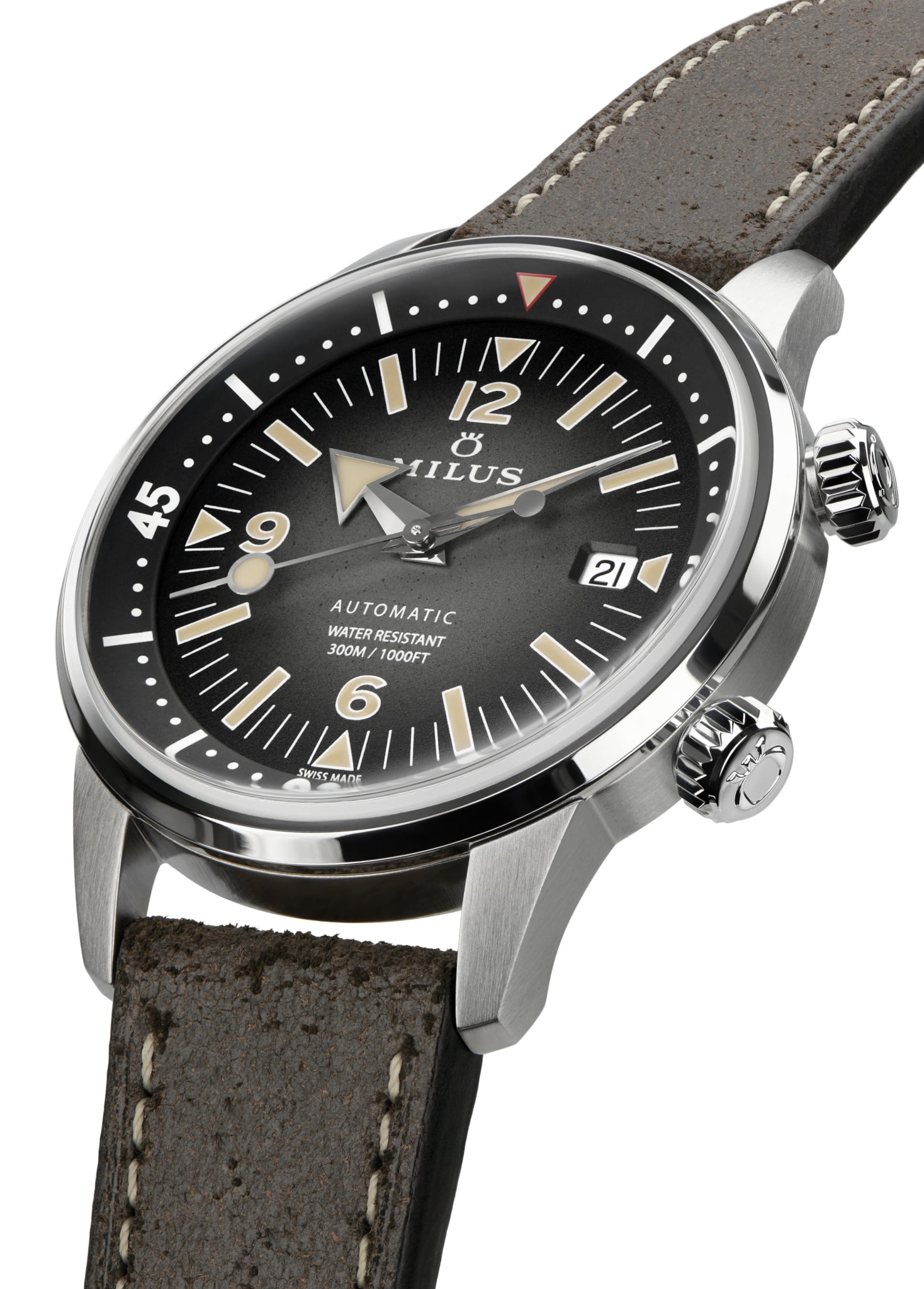 MILUS - Archimedes - Gravel Black – chronofactum.com